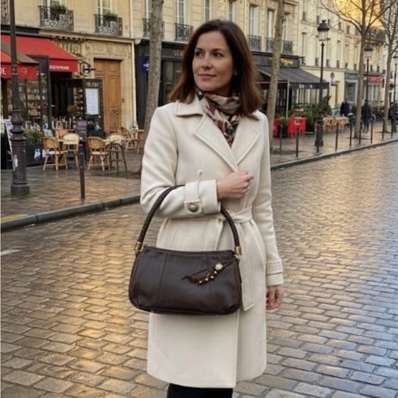 Texier | Bags | Elegant Brown Texier Leather Shoulder Bag | Poshmark